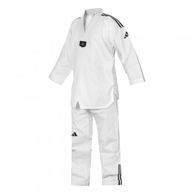 Adidas Adi Club White Collar Dobok | 3W Fabric – Fight Club Store